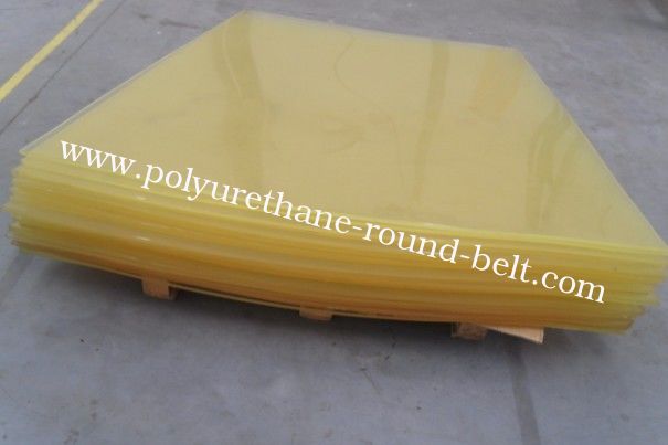 Elastic Industrial Polyurethane Rubber Sheet , Abrasion Resistant PU ...