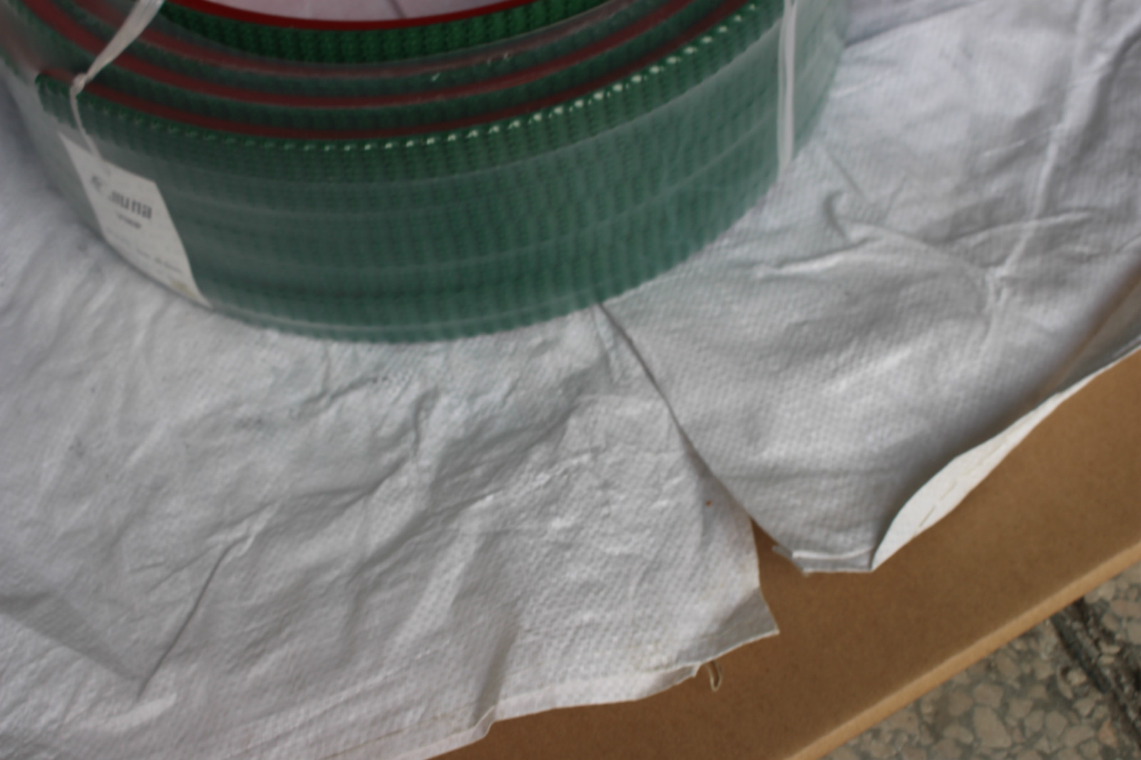 Conveyor PU V Belt With Super Grip / Transmission Polyurethane V Belt Top Green PVC