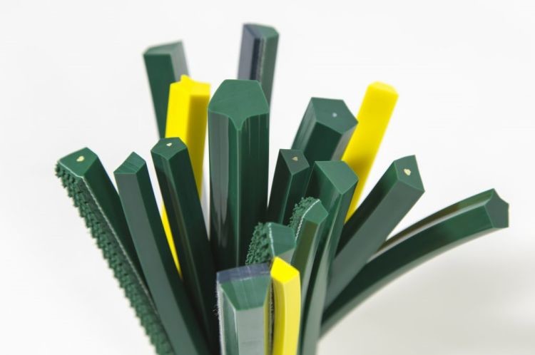 any colour PU Polyurethane ridge-top V Belt 30m/Roll PU Transmission ...