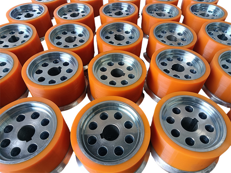 6 Inch Custom Service Pu Wheels With Solid Hub Type