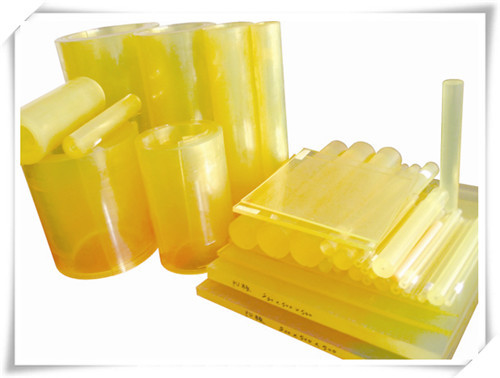 Yellow Color Polyurethane Rubber Sheet Custom Polyurethane Parts ...