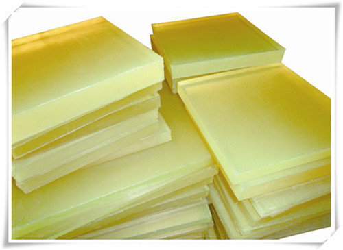 Yellow Color Polyurethane Rubber Sheet Custom Polyurethane Parts ...